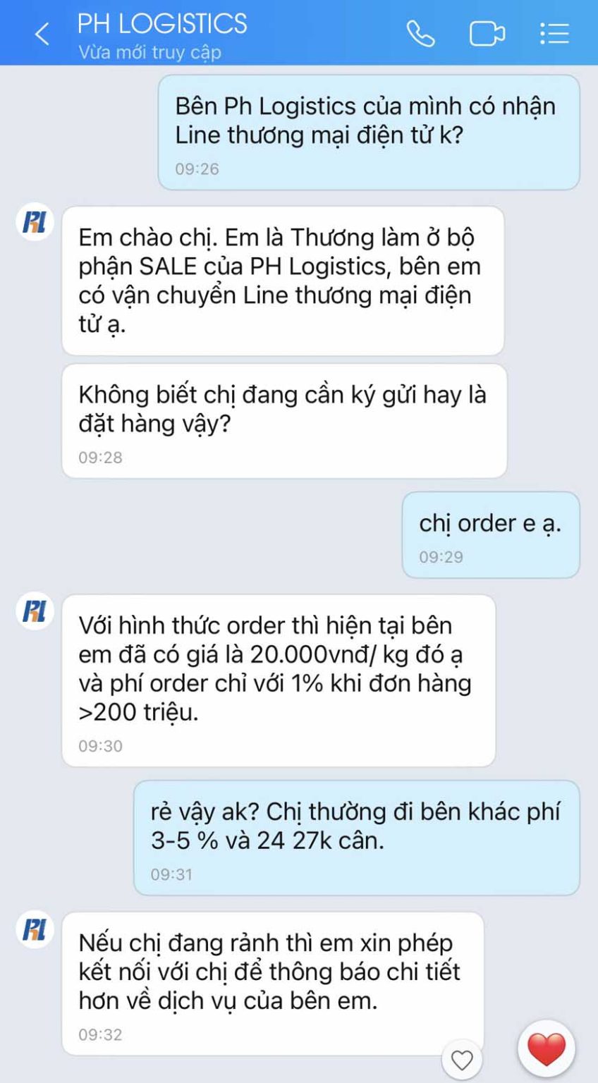 PH Logistics đơn vị vận chuyển hàng Trung Việt chính ngạch